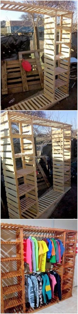 Pallet Closet | DIY Pallet Creations